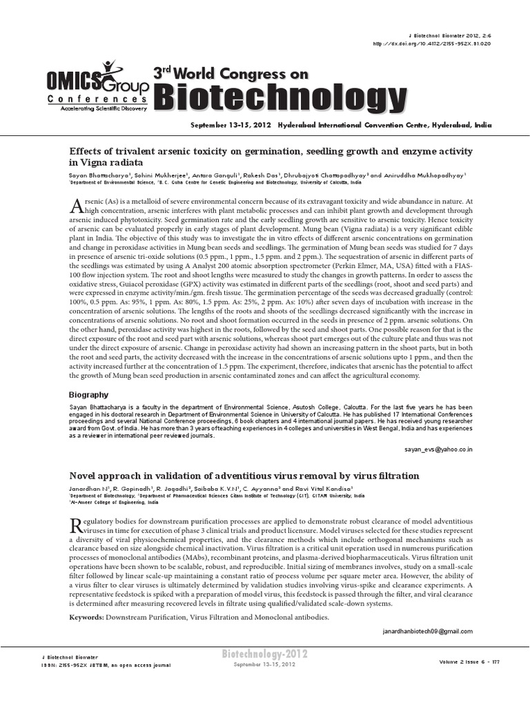 Novel Approach in Validation of Adventitious Virus Removal by Virus ...