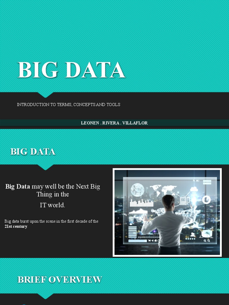 Big Data: Introduction To Terms, Concepts and Tools | PDF | Big Data ...