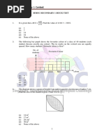 SASMO Sample Paper and Syllabus 1 | PDF | Mathematics | Statistics