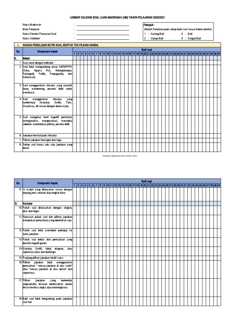 Validating Assessment Questions | PDF