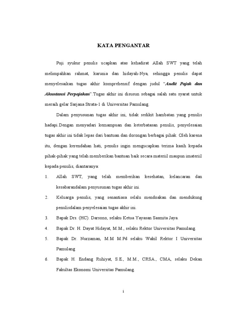 Audit Pajak | PDF
