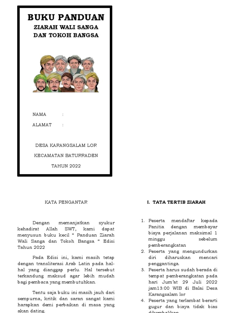 Panduan Ziarah Wali Sanga 2022 | PDF