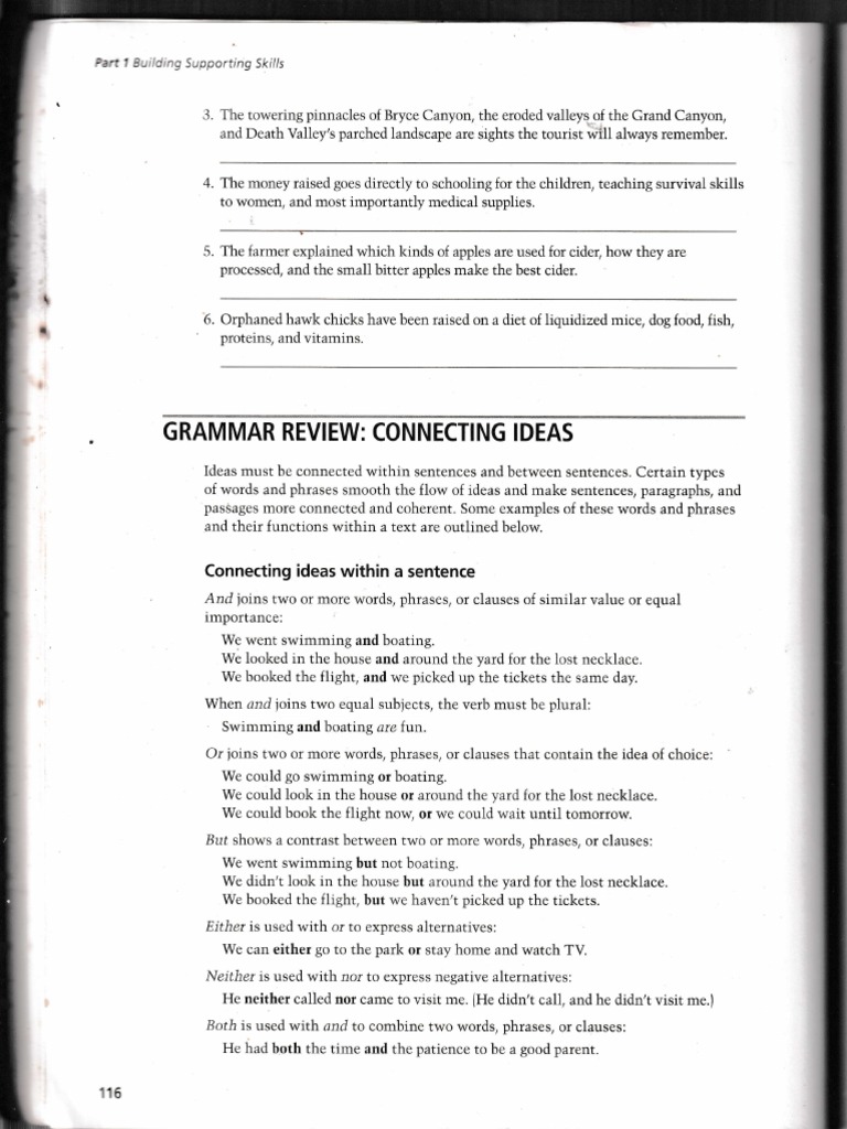 Connecting Ideas with Transition Words | PDF | Sentence (Linguistics ...