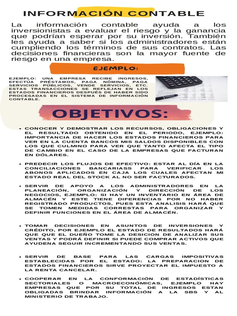 Infografia Informacion Contable | PDF