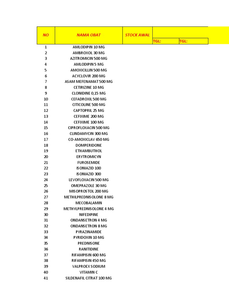Data Obat Terbaru | PDF | Therapy | Public Health