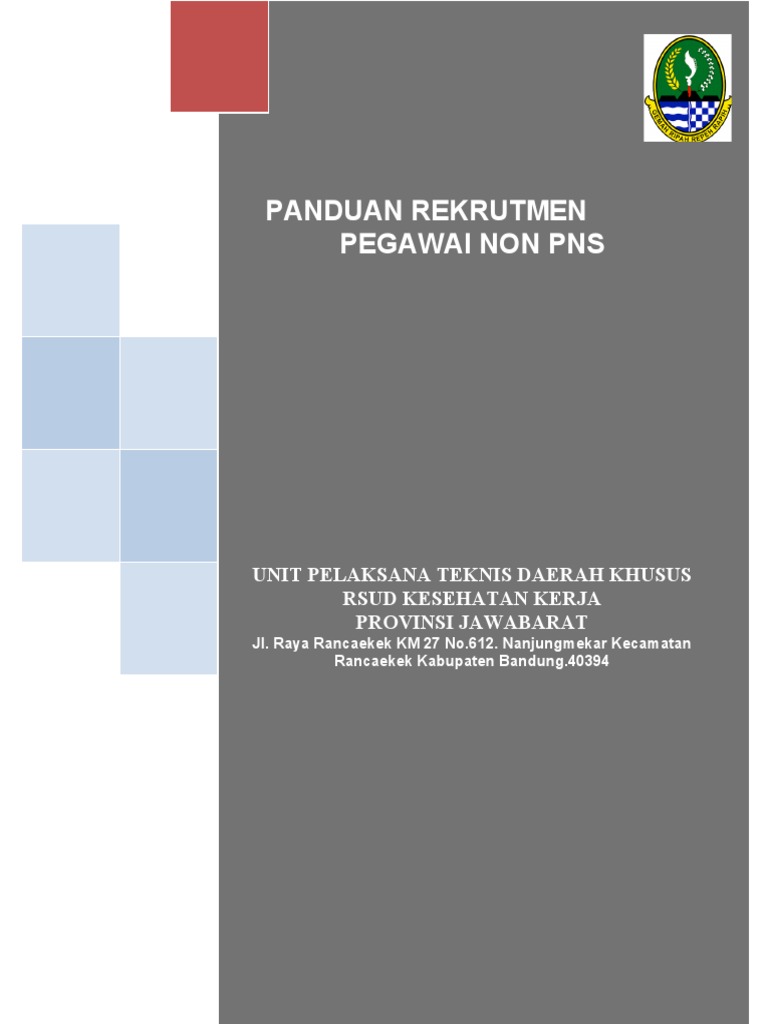 Panduan Rekrutmen Pegawai Non PNS | PDF
