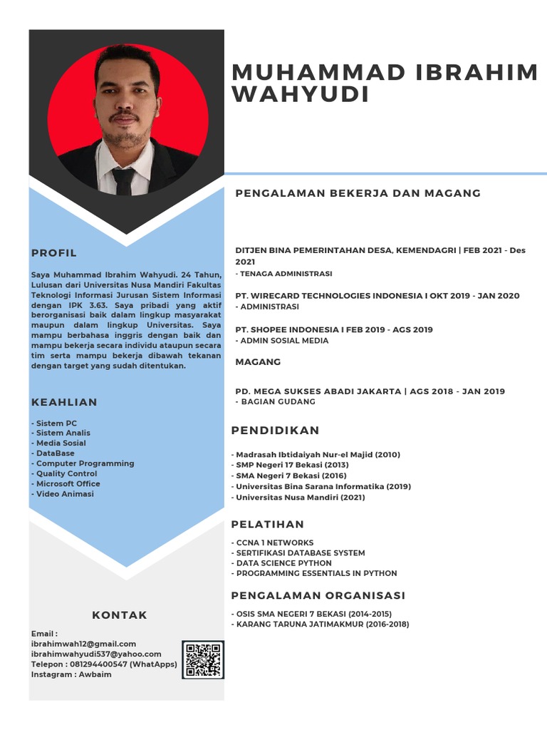 CV - Muhammad Ibrahim Wahyudi | PDF