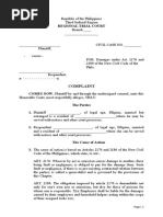Sample Rejoinder Affidavit | PDF | Affidavit | Government