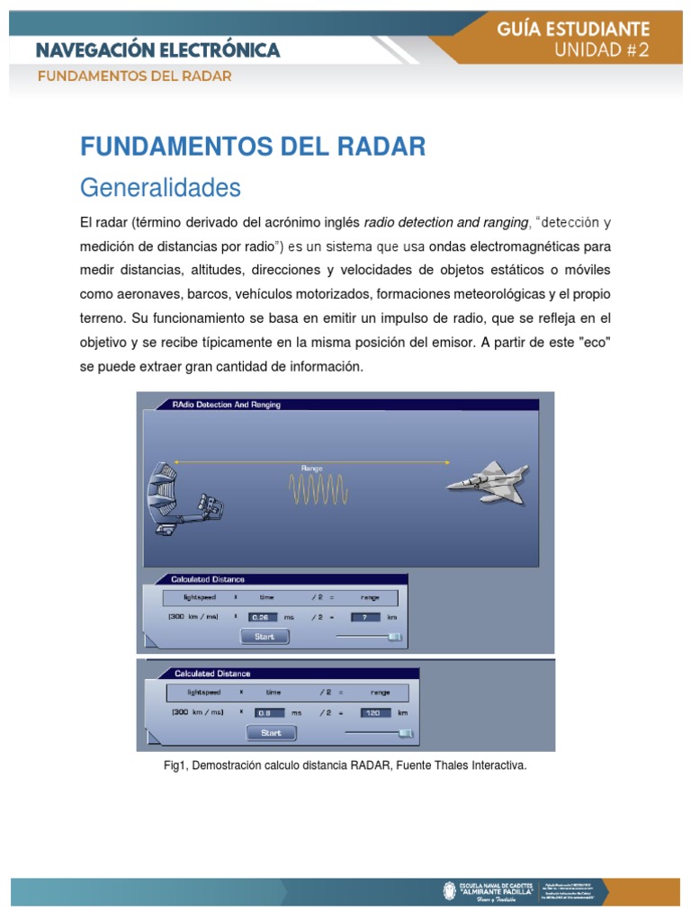 Archivo FUNDAMENTOS DE RADAR | PDF | Radar | Espectro electromagnético