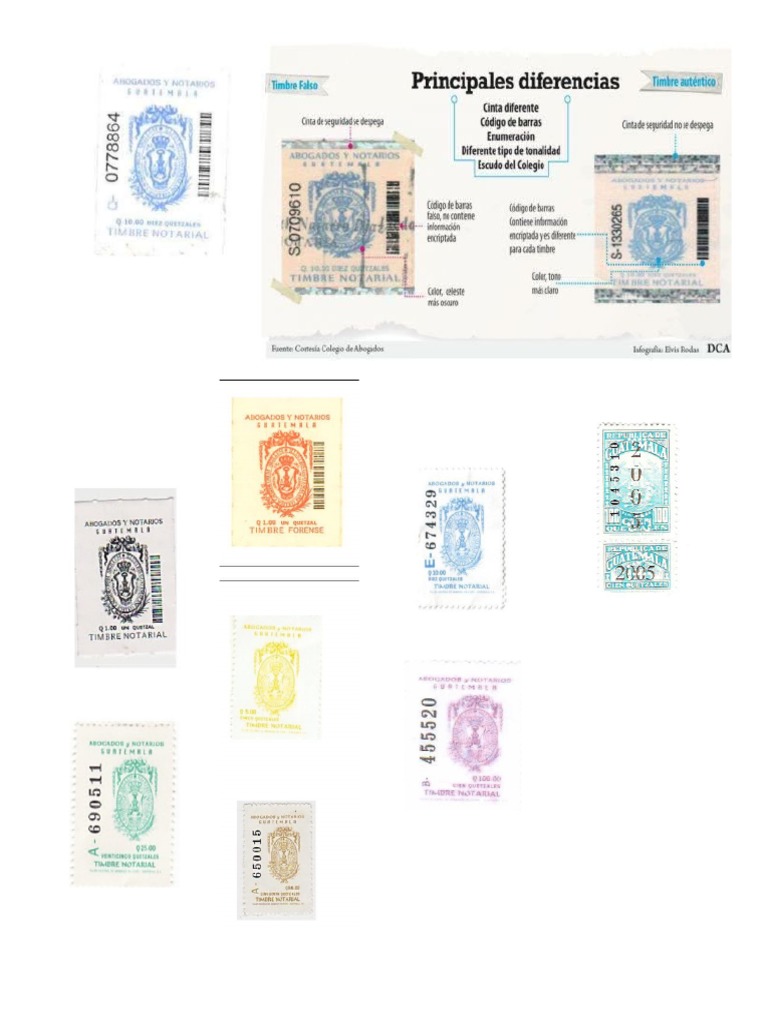 Ejemplos de Timbres Notariales | PDF