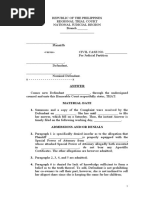 Sample Rejoinder Affidavit | PDF | Affidavit | Government