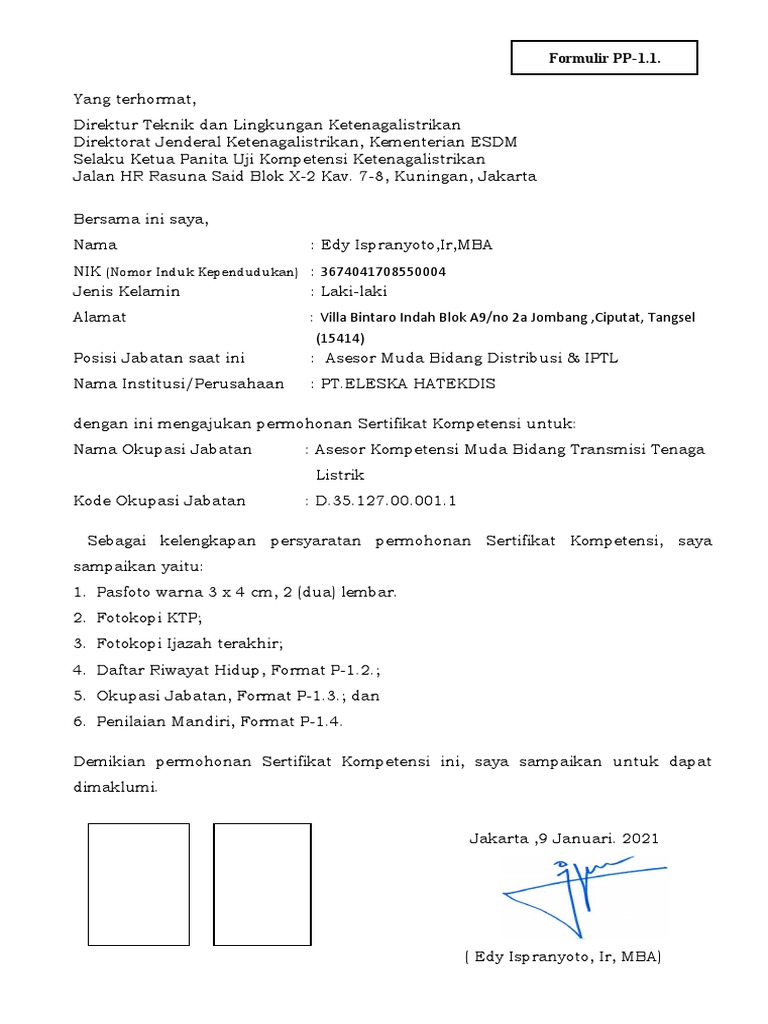 FORM PP.1.1 S.D. PP.1.4 DJK | PDF