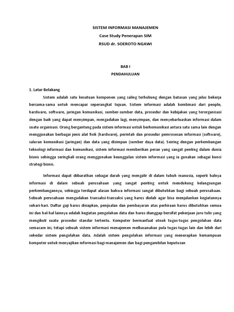Sistem Informasi Manajemen Mas Wawan | PDF