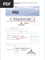 Calculating Sling Angles and Stress | PDF
