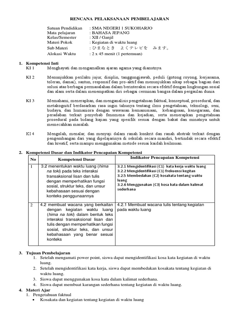 Hima Na Toki RPP | PDF