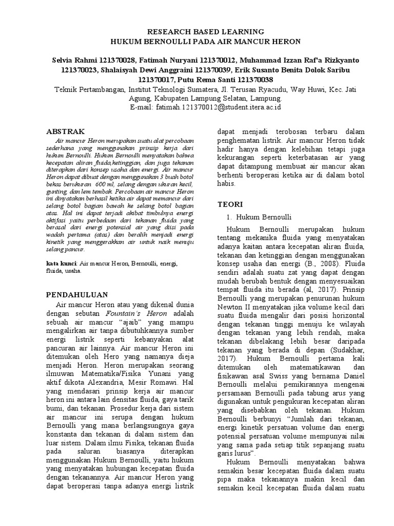 Laporan RBL - Kelompok 6 - Selvia Rahmi - Fatimah Nuryani - Muhammad ...