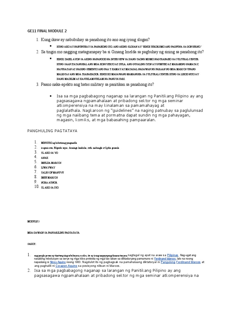 Ge11 Final Module 2 | PDF