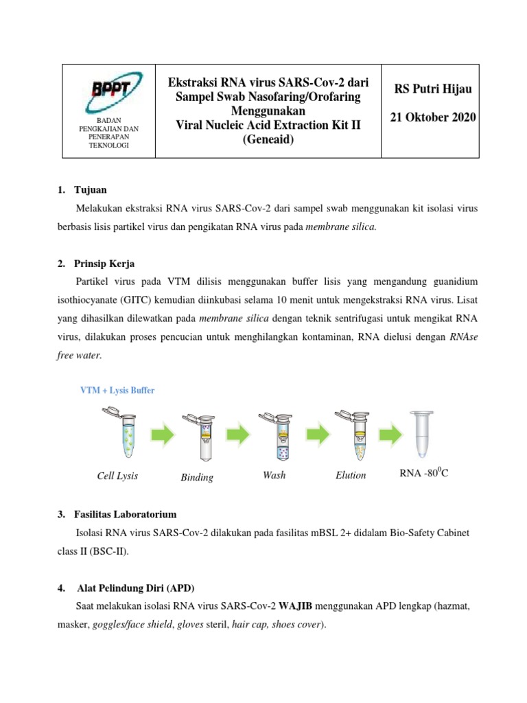 Geneaid - Modul Pelatihan Ektraksi RNA | PDF