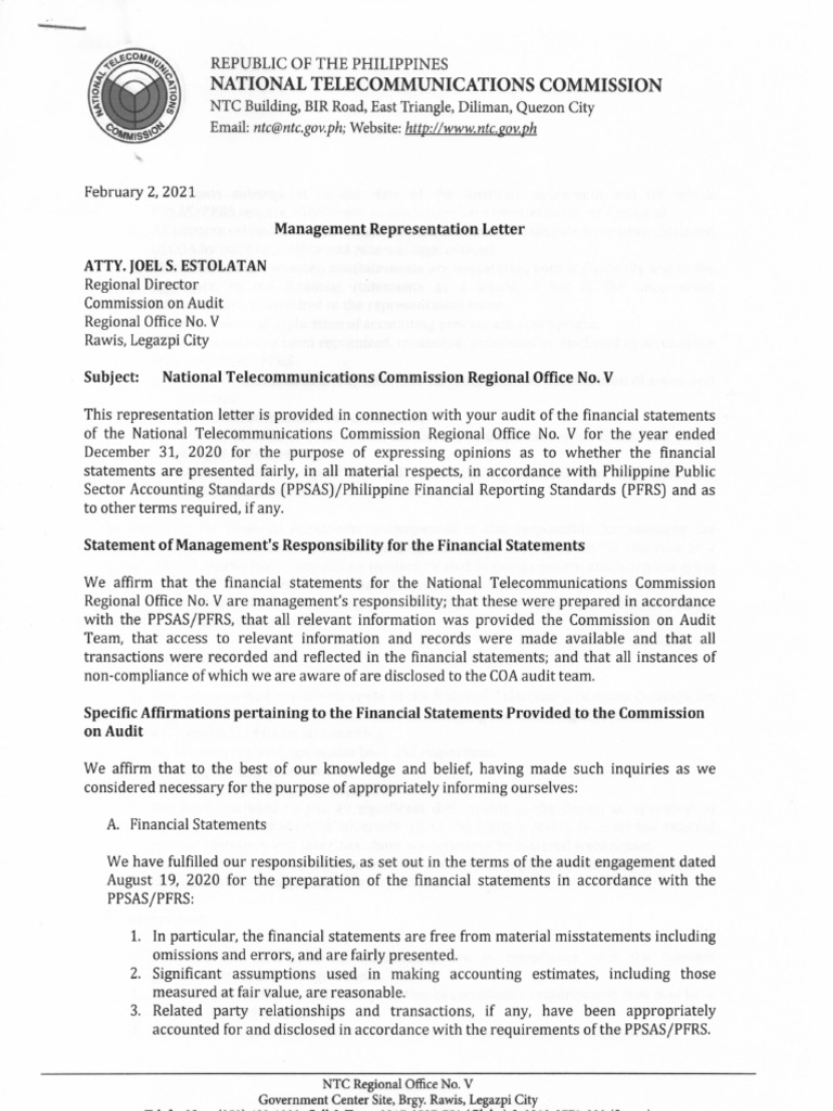 02 MGNT Rep Letter | PDF
