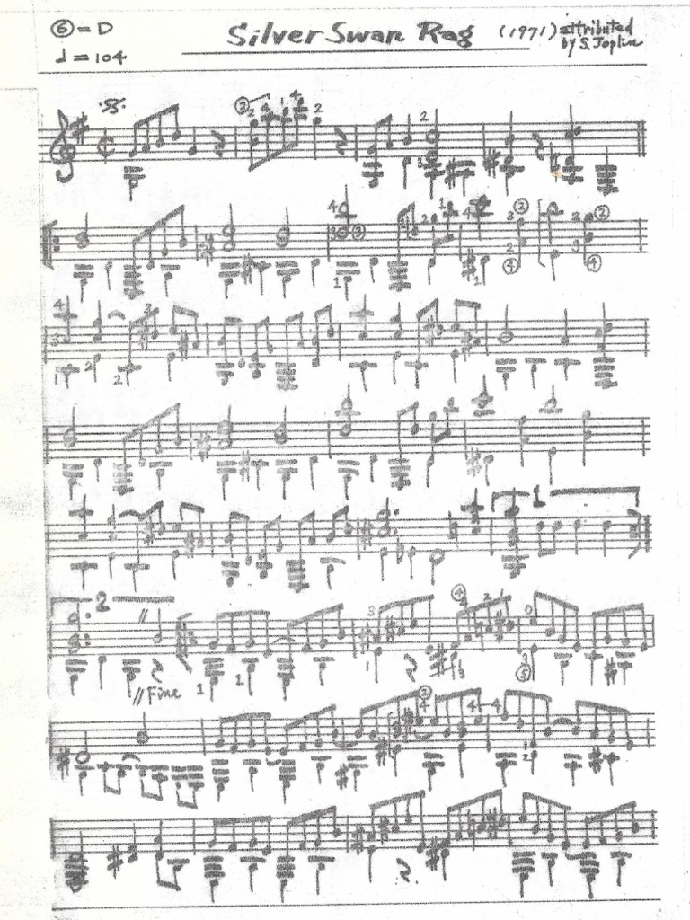 Silver Swan Rag | PDF