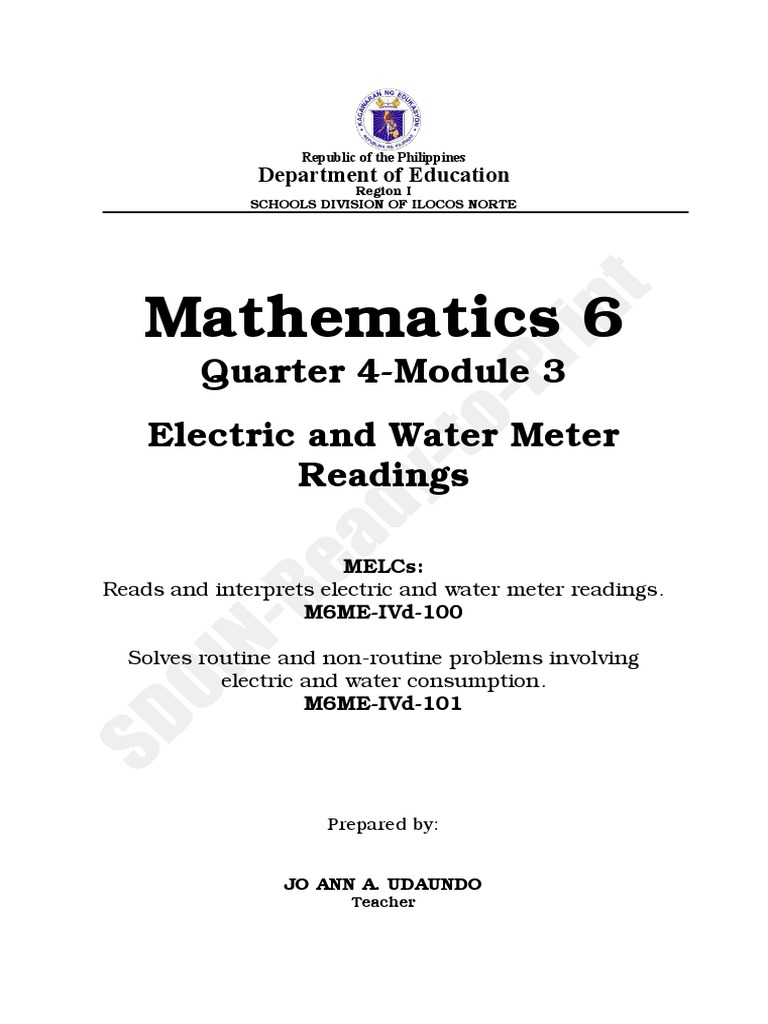 Math6-Q4-Week3-Mod3-Jo-Ann-A.-Udaundo-edited - Martina Agullana | PDF | Metrology | Science