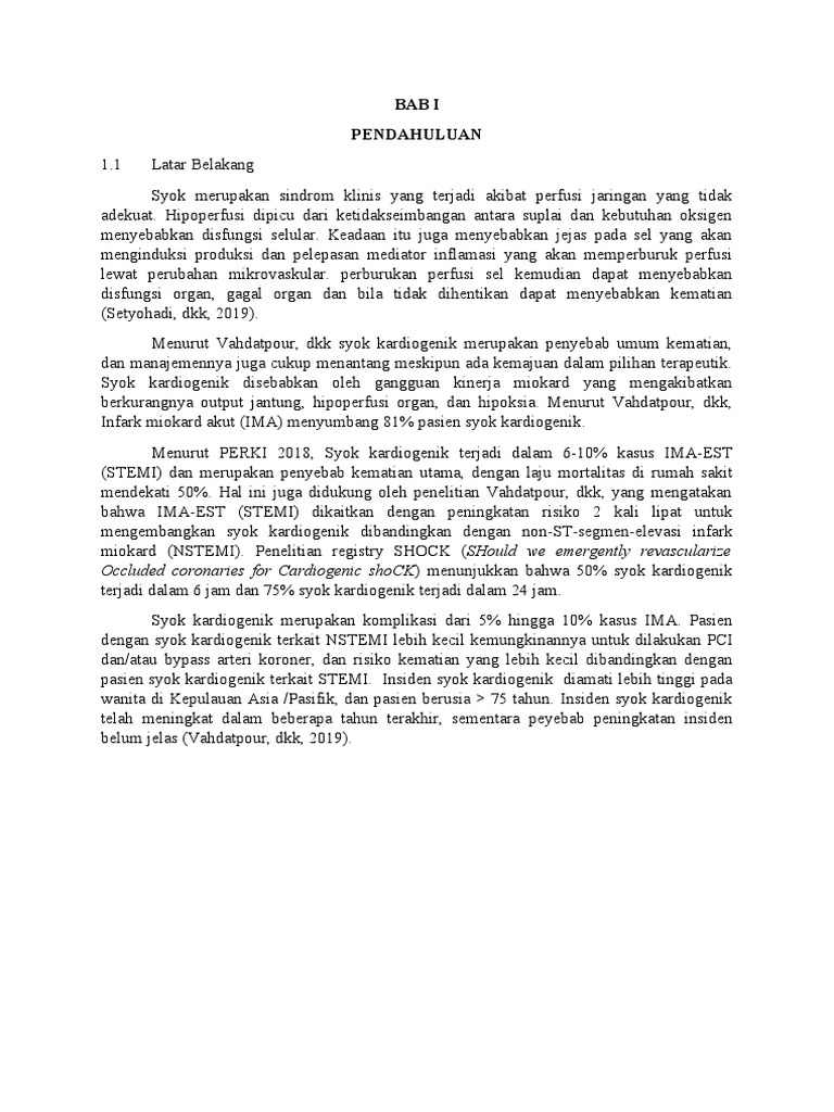 Referat IPD Syok Kardiogenik 1 | PDF