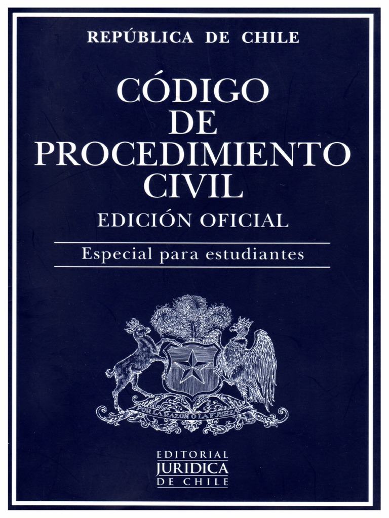 Código de Procedimiento Civil Chile EJ | PDF