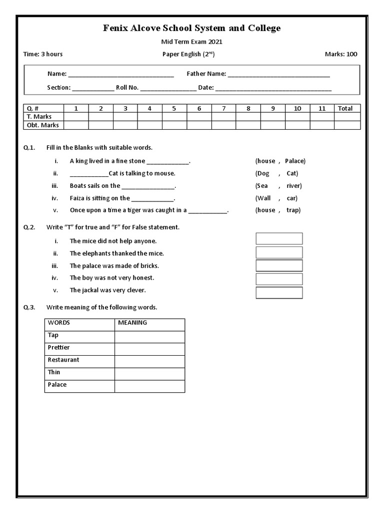 How To Create Question Paper in Ms Word | PDF