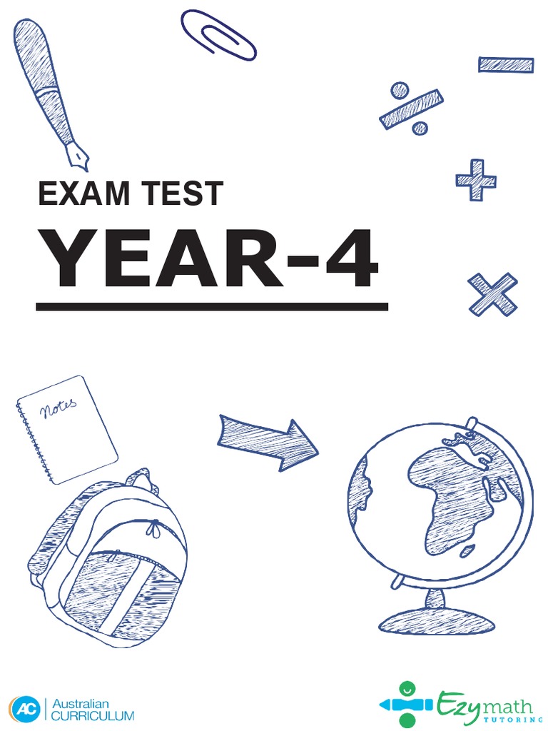 Year 4 Maths Test - Yearly Exam - Questions | PDF | Geometry ...