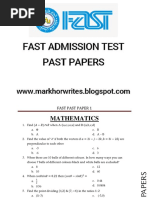 NUST NET Past Paper 2 | PDF