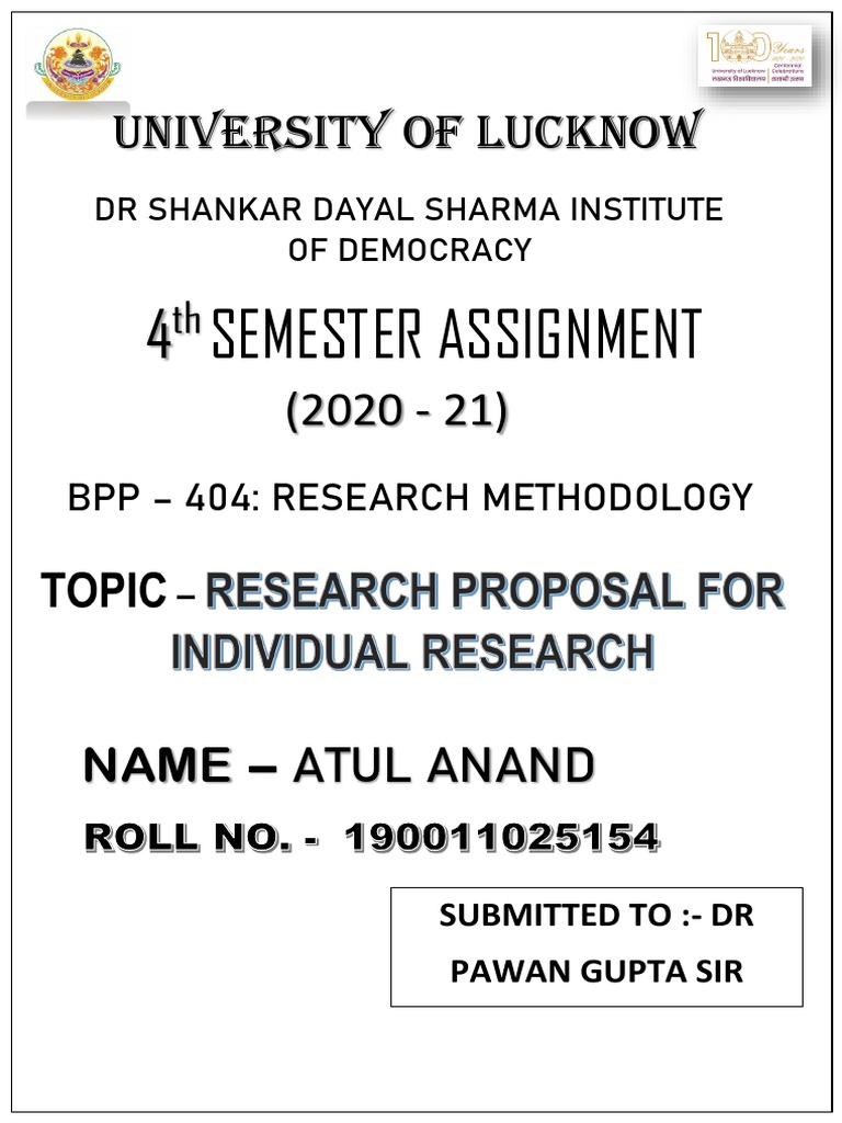 University of Lucknow: 4 Semester Assignment | PDF | Internet | Libraries
