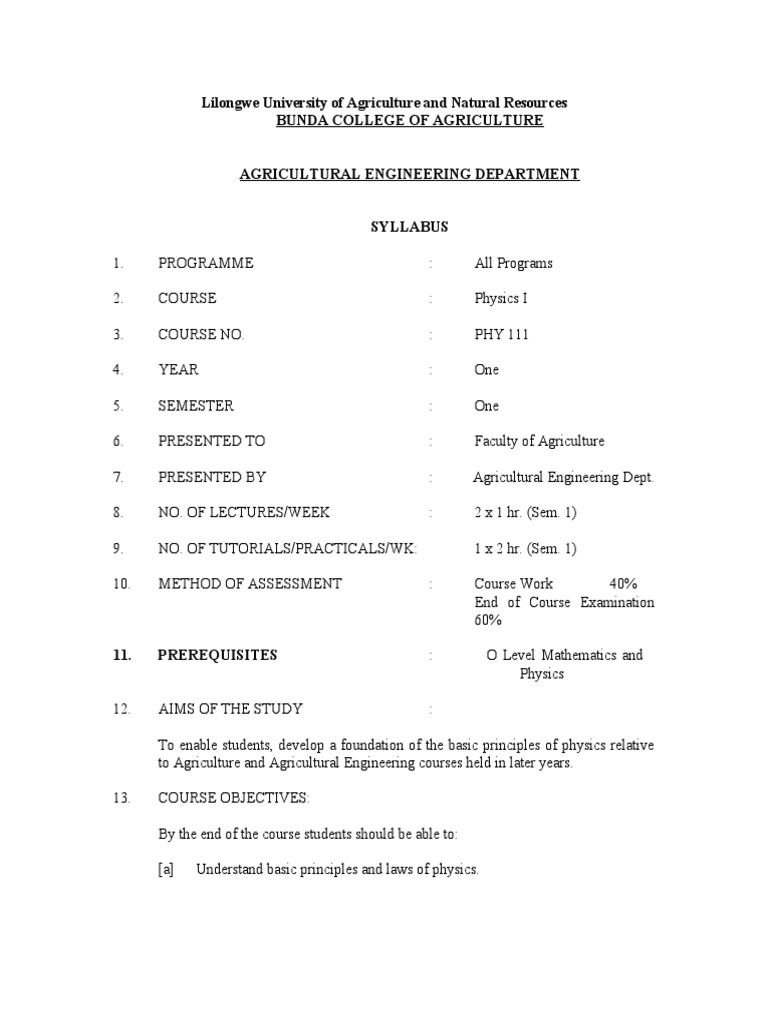 Physics - Syllabi - Module-Devt Semester L | PDF | Applied And Interdisciplinary Physics | Force