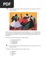 CPAR 4th Quarter Exam | PDF | Composition (Visual Arts) | Aesthetics