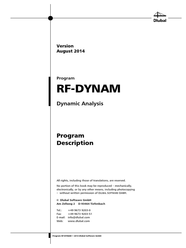 RF Dynam | PDF | Eigenvalues And Eigenvectors | Beam (Structure)