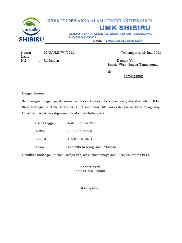 Undangan Shibiru | PDF