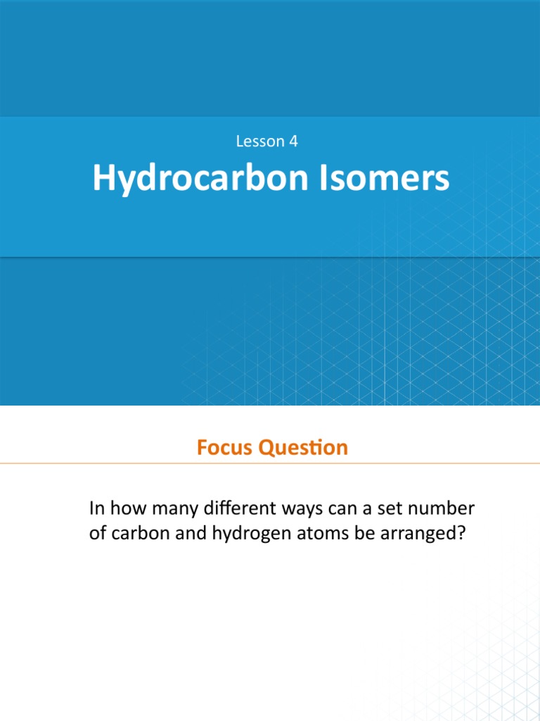 Understanding Hydrocarbon Isomers | PDF | Isomer | Chirality (Chemistry)