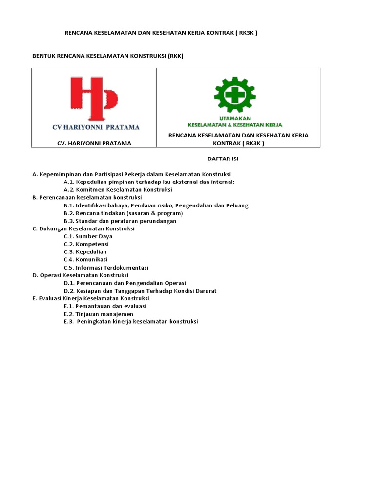 RKK Lantai Jemur Huta Raja Fix | PDF