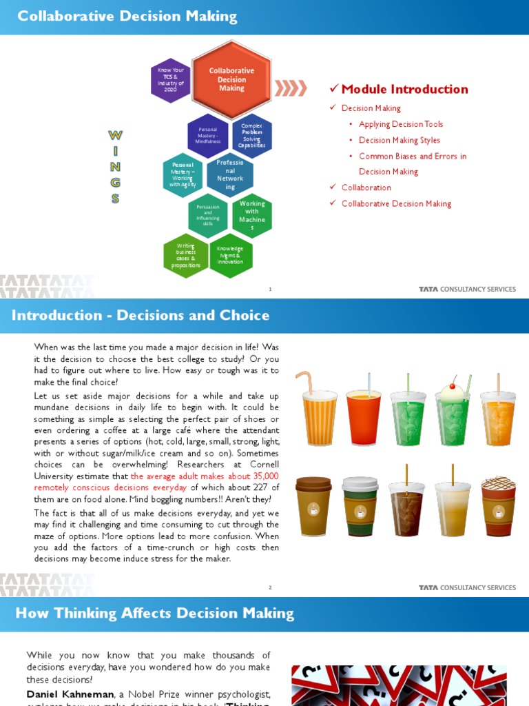 Module Introduction: Collaborative Decision Making | PDF | Decision ...