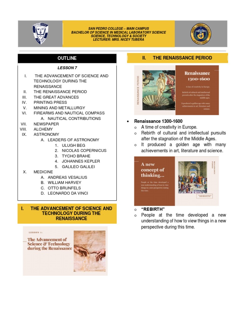 Renaissance Advances in Medicine | PDF | Natural Satellite | Planets