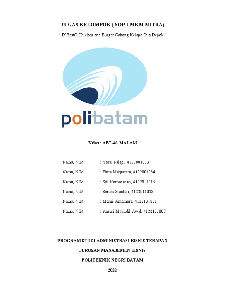 Sop Mitra Umkm Manufaktur | PDF