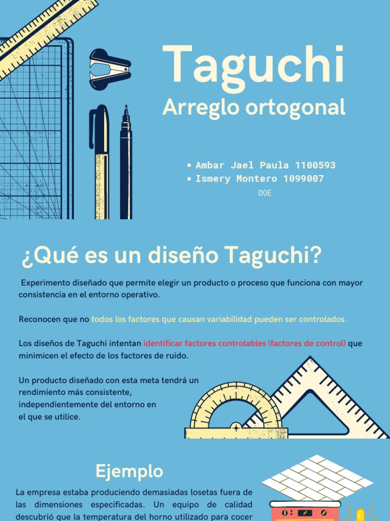 Doe - Taguchi | PDF