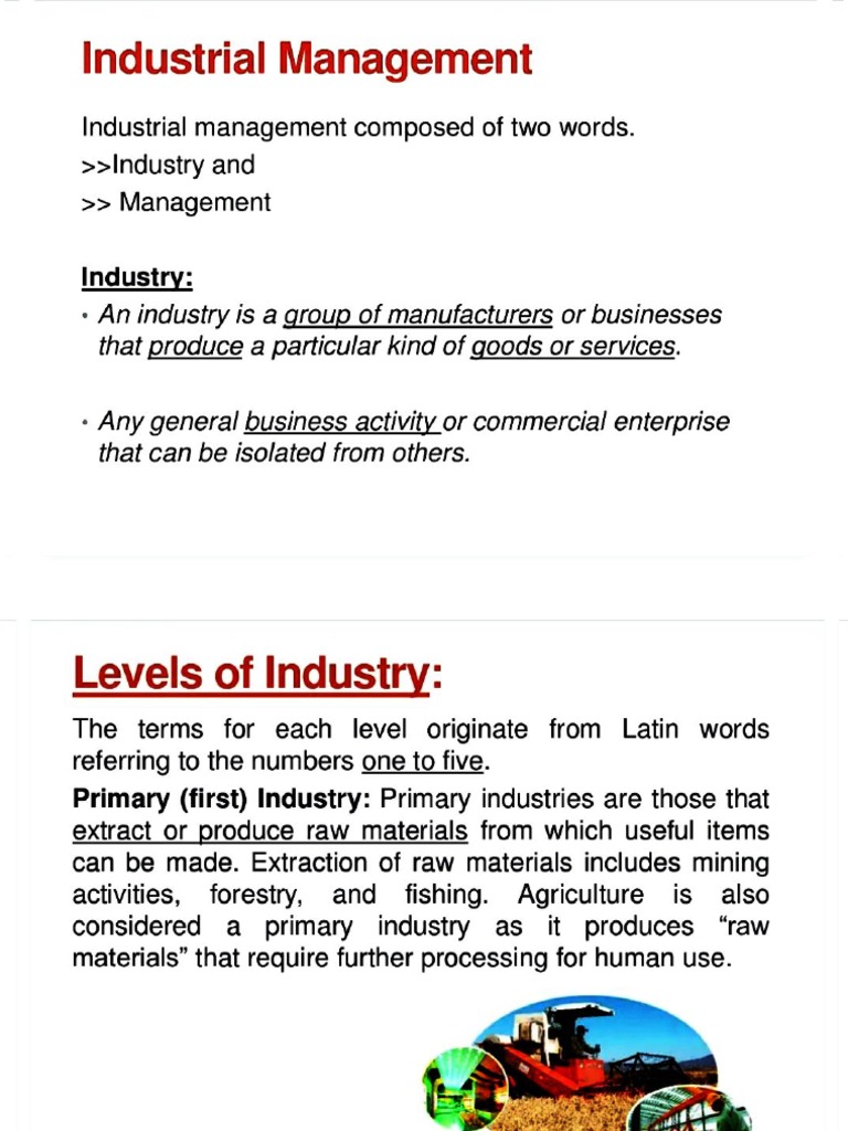 Introduction To Industrial Management | PDF