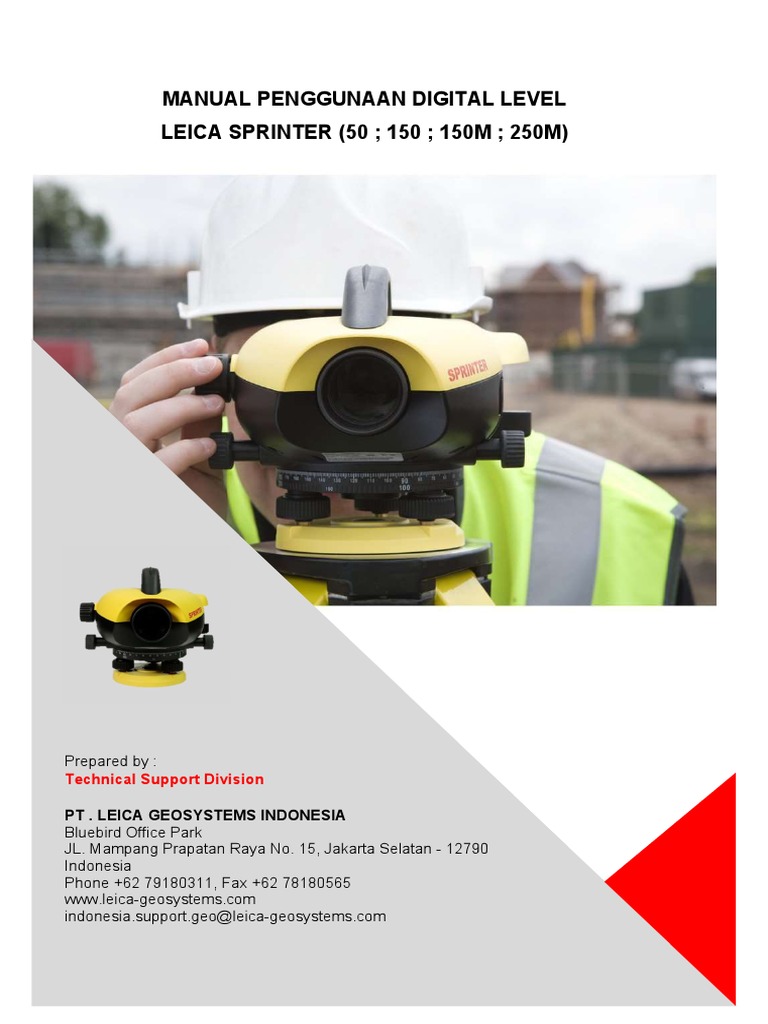 Manual Praktis Leica SPRINTER | PDF