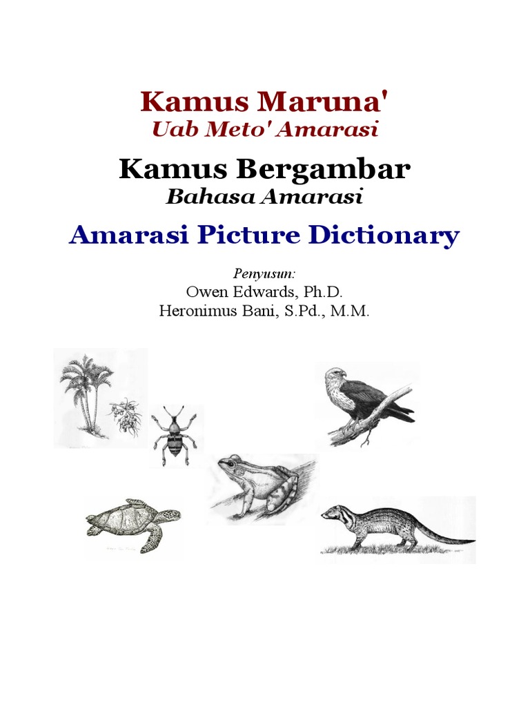 Edwards Bani 2019 Kamus Maruna Uab Amarasi With Cover | PDF