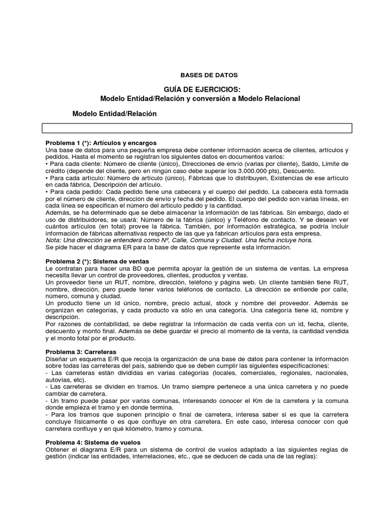 Practica - Modelo Entidad Relacion | PDF | Aeropuerto | Bases de datos