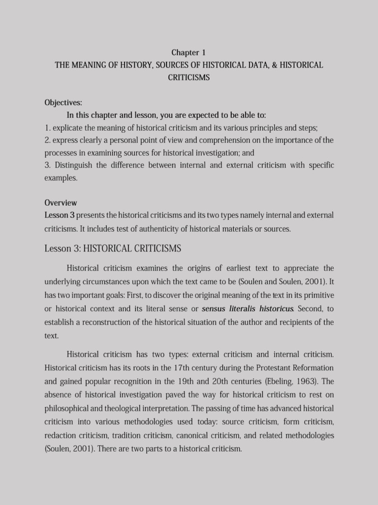 CHAPTER 1 Lesson 3 | PDF