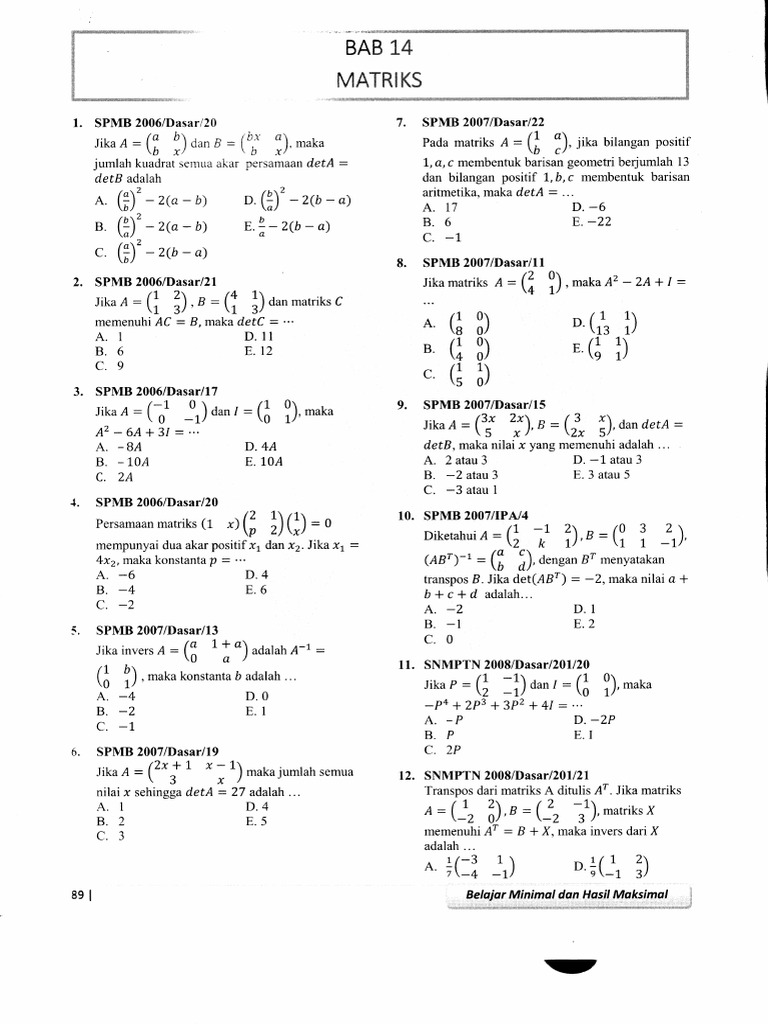 4 Matriks | PDF