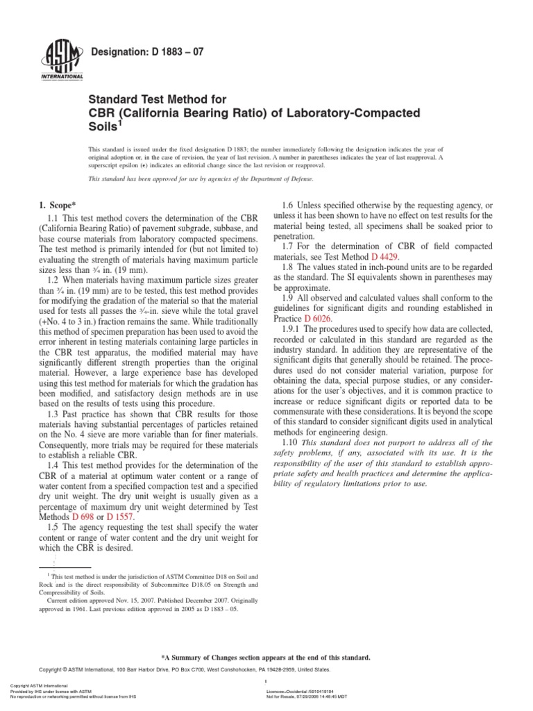 Astm D 1883 | PDF | Density