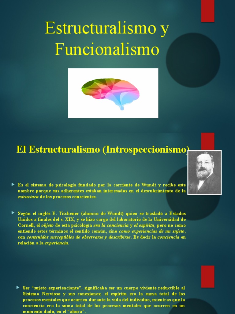 Estructuralismo y Funcionalismo | PDF | Ciencia cognitiva | Interacciones de disciplina académica