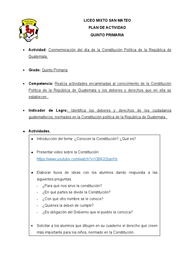 Actividades para el Día de la Constitución | PDF | Política | Ciencias ...